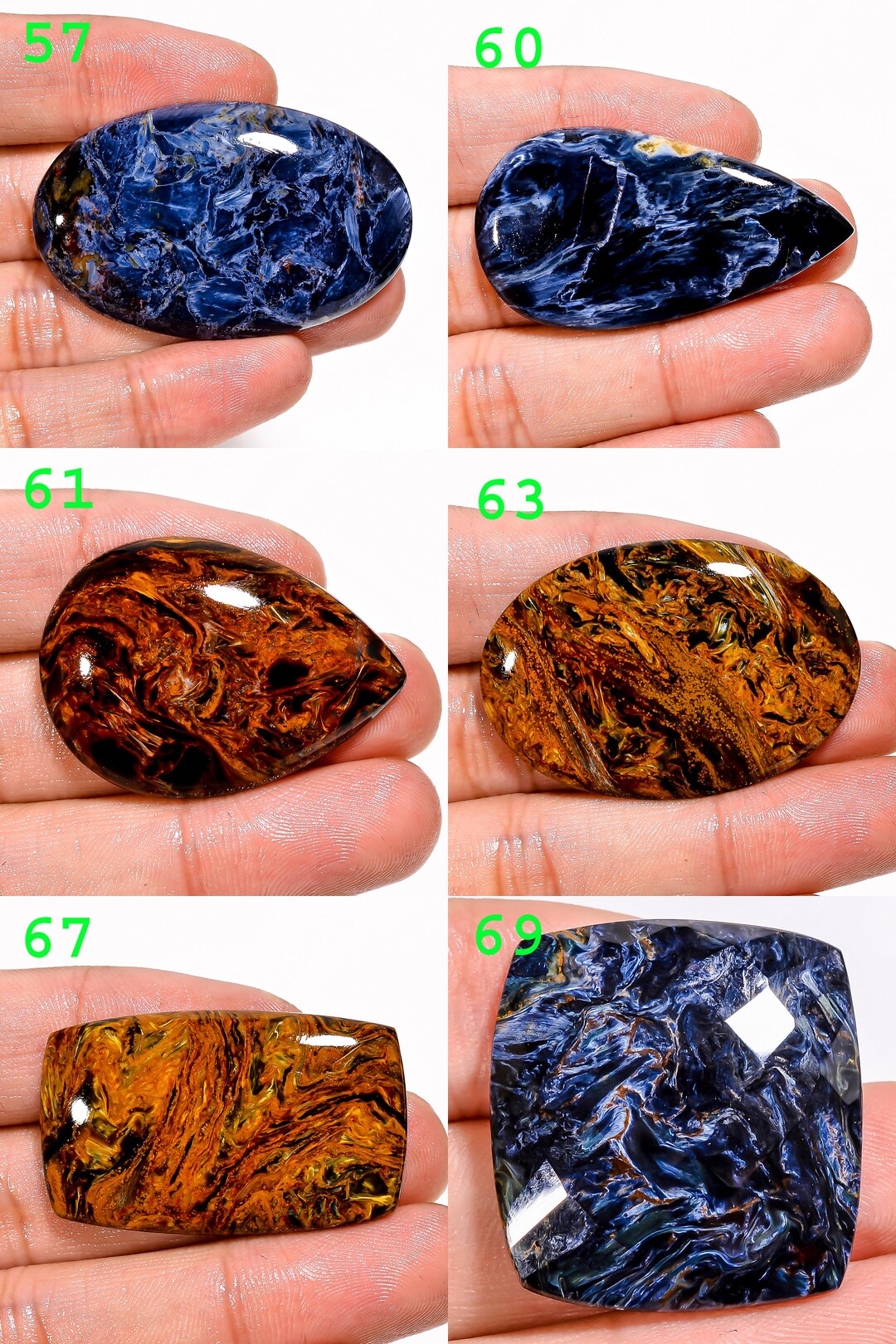 Natural Pietersite Gemstone Mix Shape Cabochon Pietersite Stone Loose ...