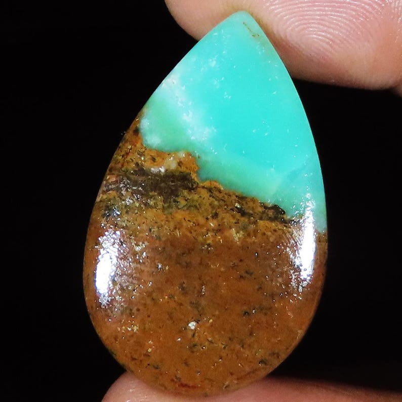Natural Bio Chrysoprase Cabochon: Loose Gemstone for Jewelry Making ...