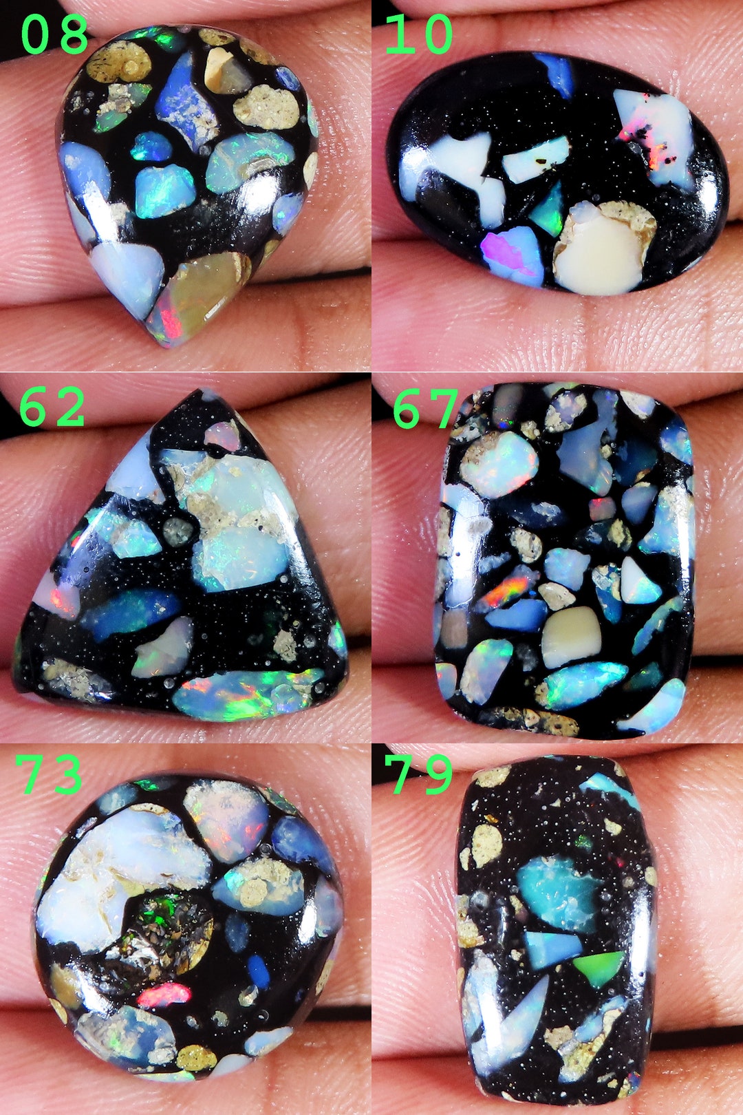 Ethiopian/australian Opal/composite Opal Cabochon Loose Gemstone Mix Shape Ethiopian Opal Stone ...