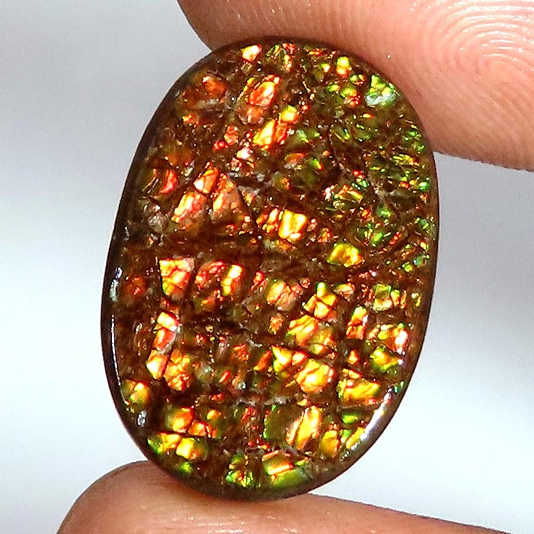 Natural Ammolite Gemstone | Mix Shape Cabochon Ammolite | Ammolite ...