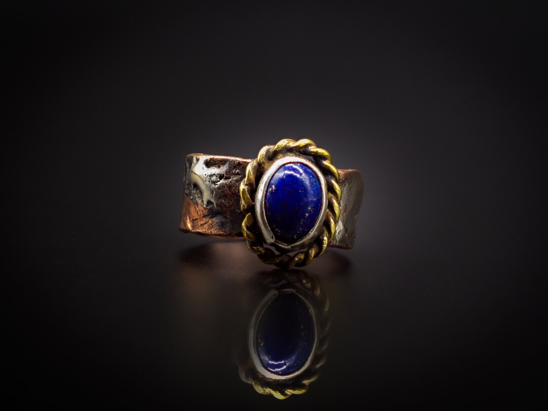 925 Silver, Bronze, Silver Blotched, Mysterious Apatite Stone Ring Size ...