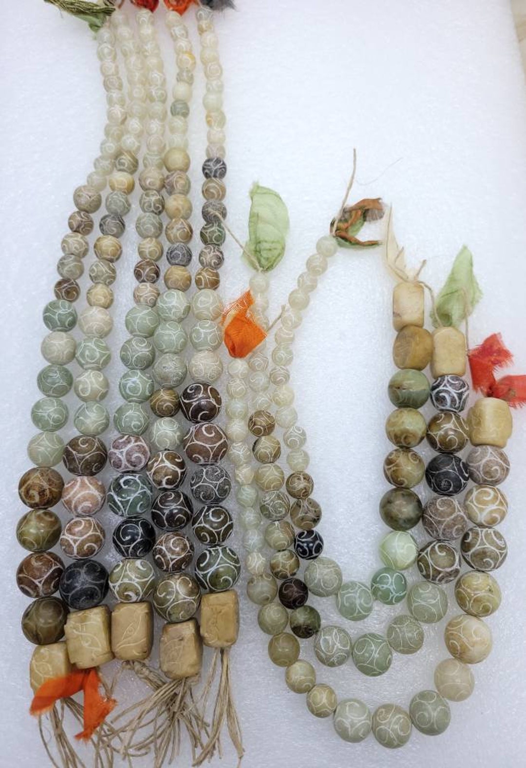 Natural Authentic Jade Carved With Design Totally by Hand/ Wide Variety ...