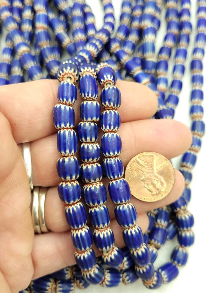 Multilayer Chevron Beads From Java Indonesia / 7–9mm X 7–8mm / Full ...