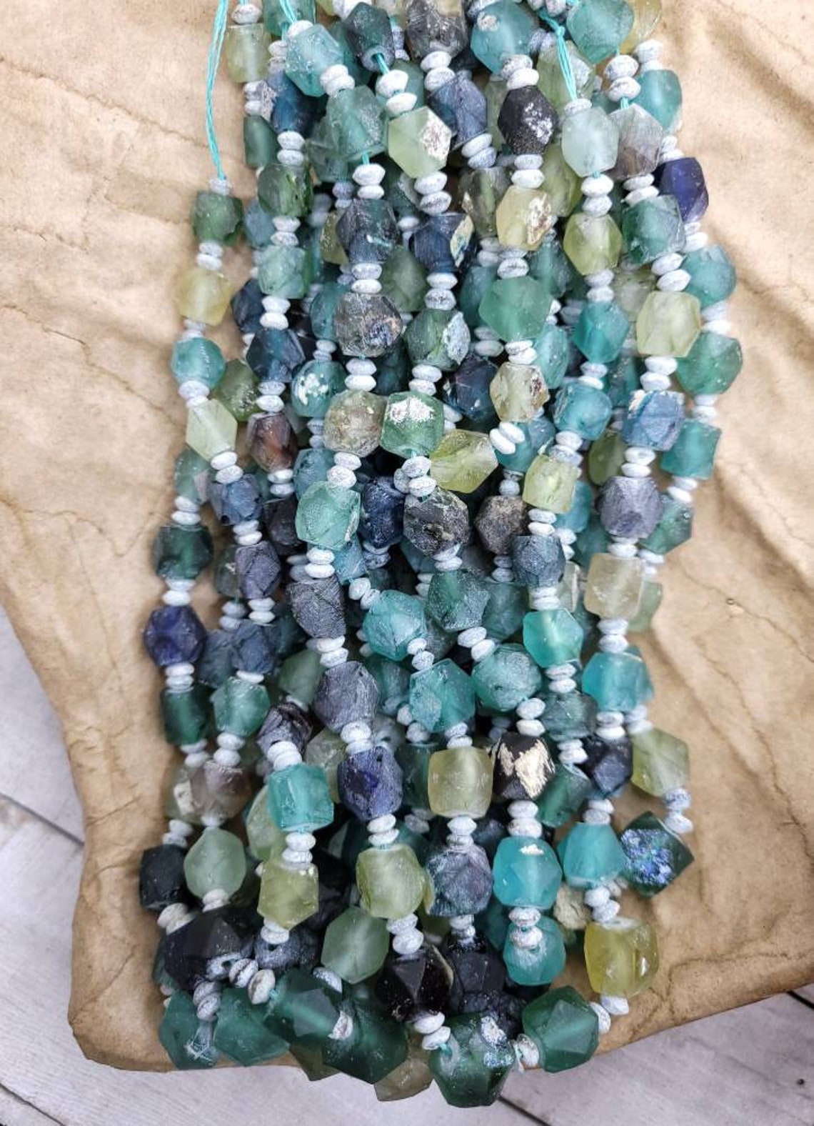 Genuine 100% Ancient Roman Glass Shaped Opaque Faceted Diamond | Etsy