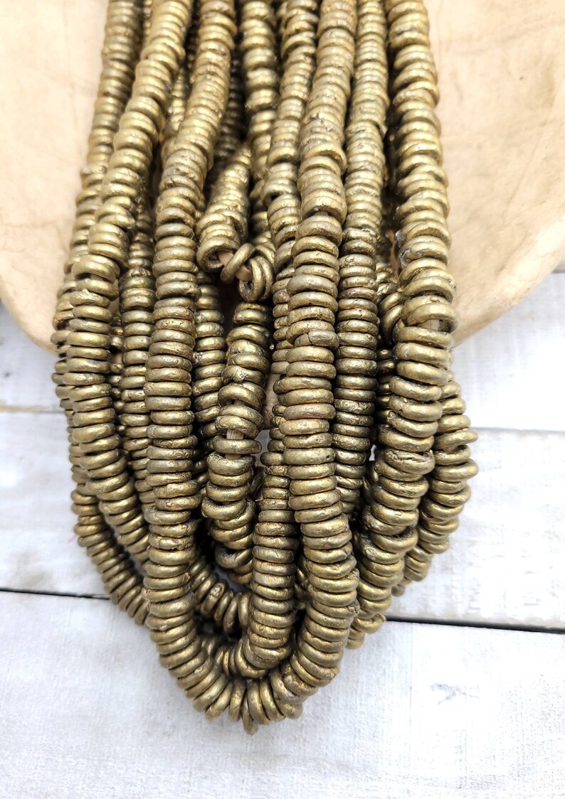 Beautiful Rustic African Brass Beads 9-11mm Choose Strand With - Etsy