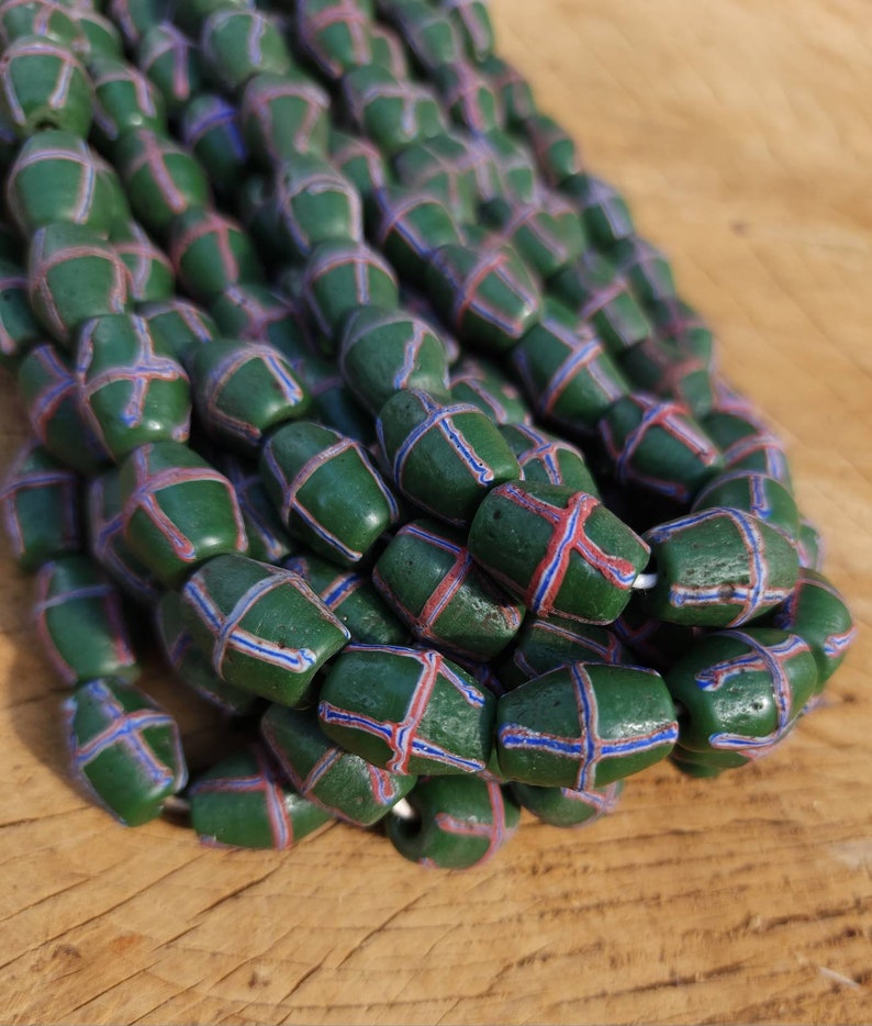 Ethnic Bicone Beads Java French Beads / Venetian Cross Beads - Etsy