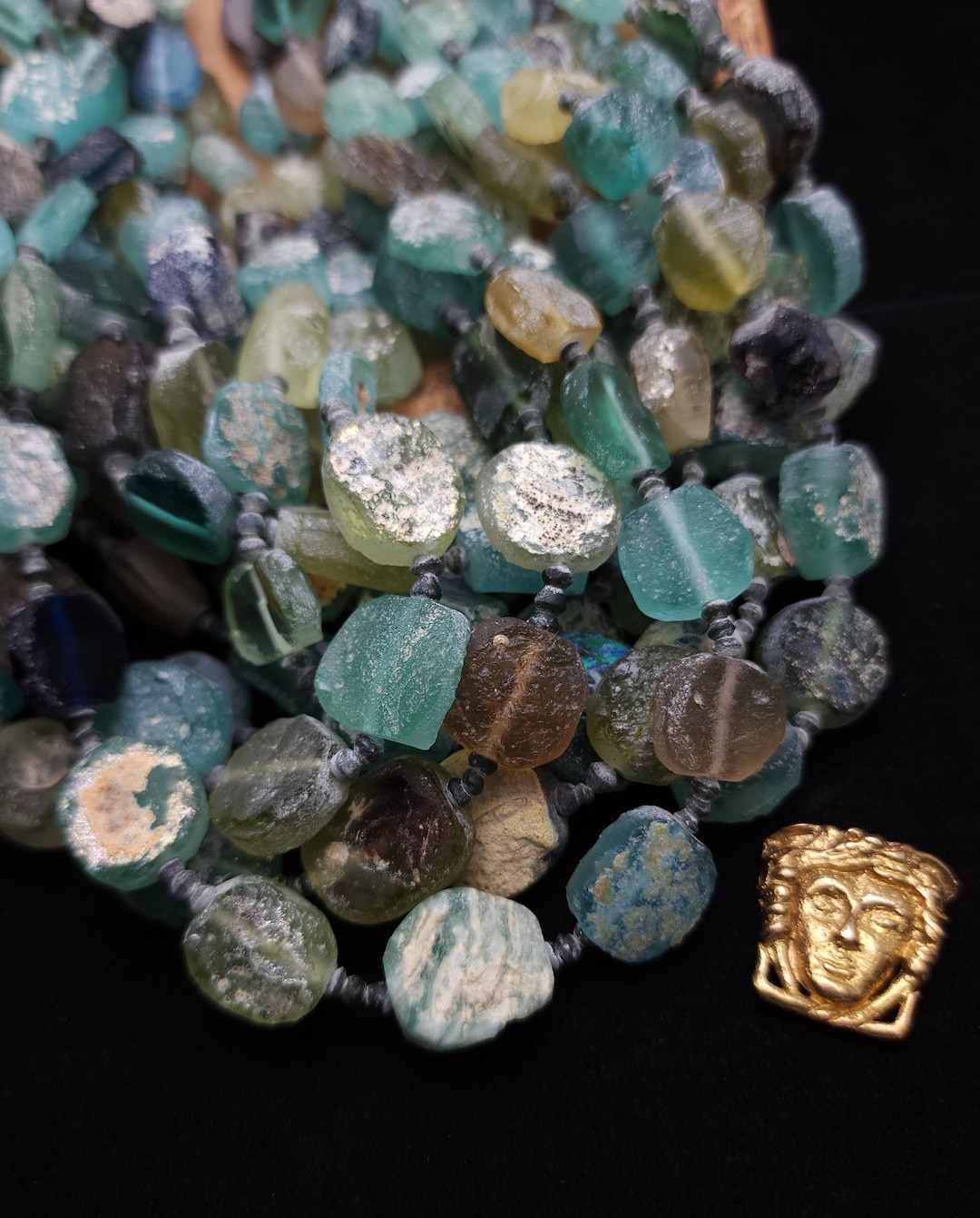 Unique Roman Glass Strand 15" Inches Long 10-18mm, Very Old Glass From ...