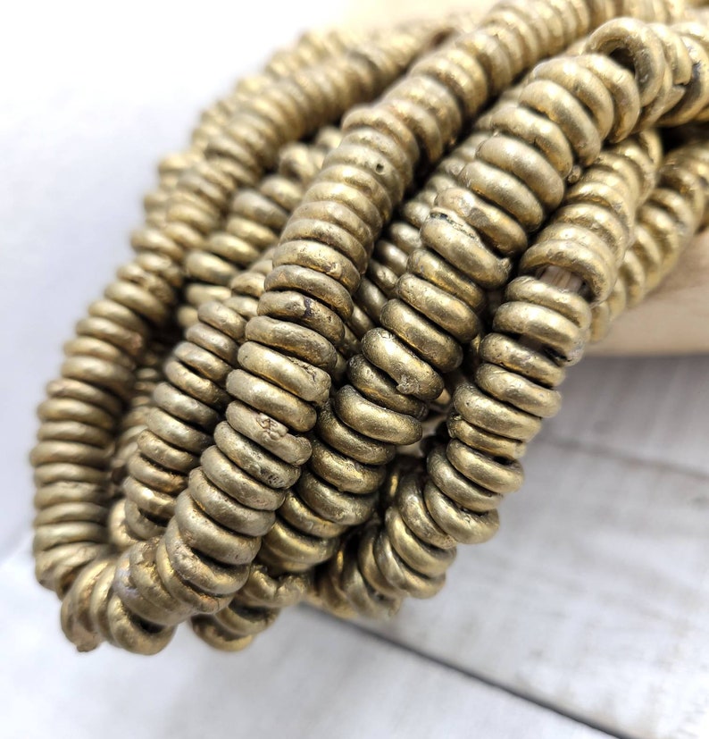 Beautiful Rustic African Brass Beads 9-11mm Choose Strand With - Etsy
