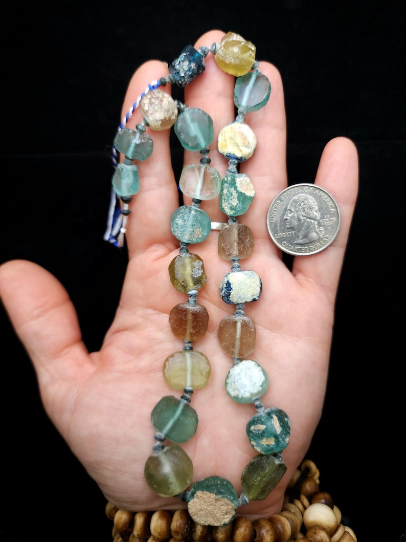Unique Roman Glass Strand 15" Inches Long 10-18mm, Very Old Glass From ...