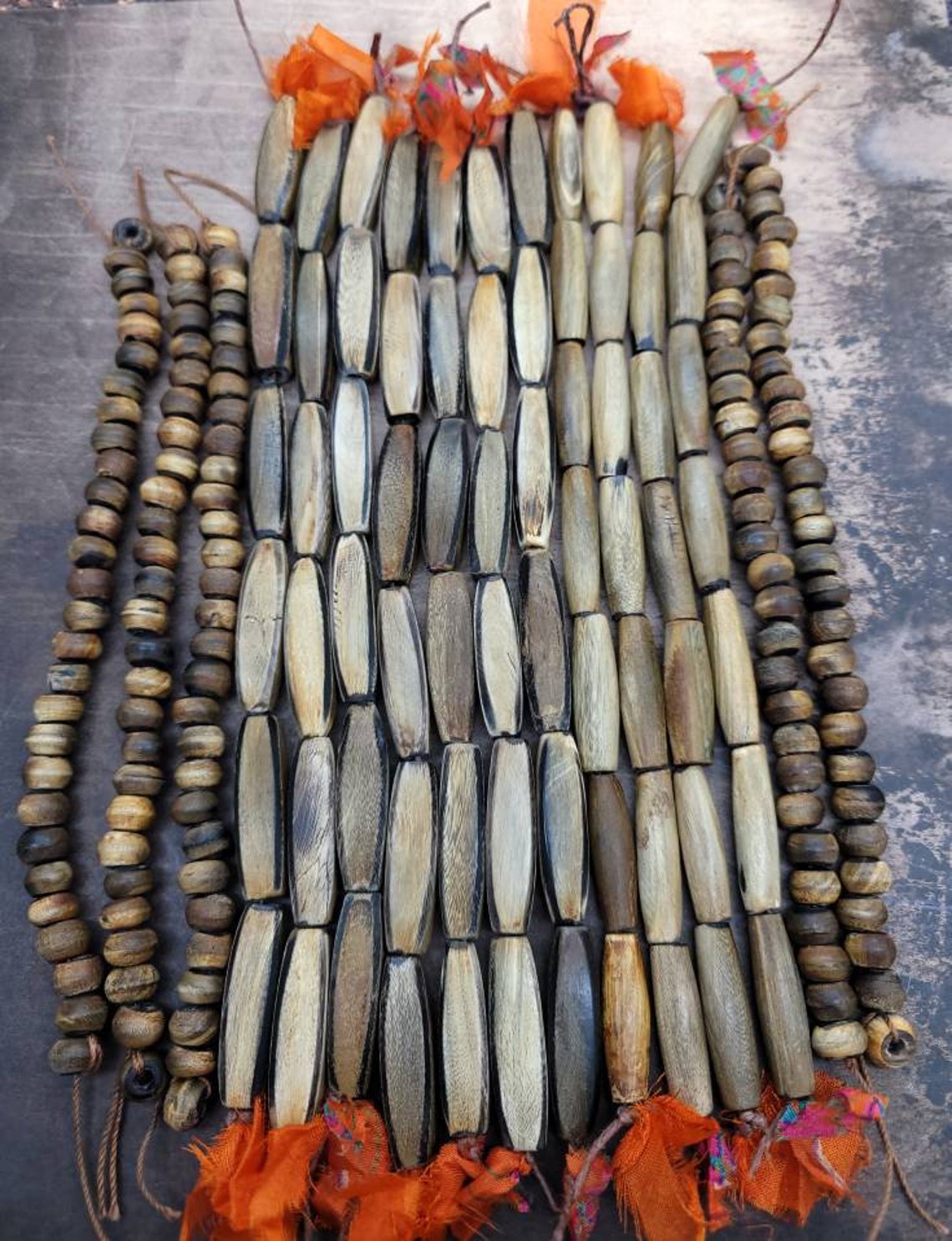 Handmade Horn Bone Beads/two Strand Lot of Horn Bone Beads / | Etsy