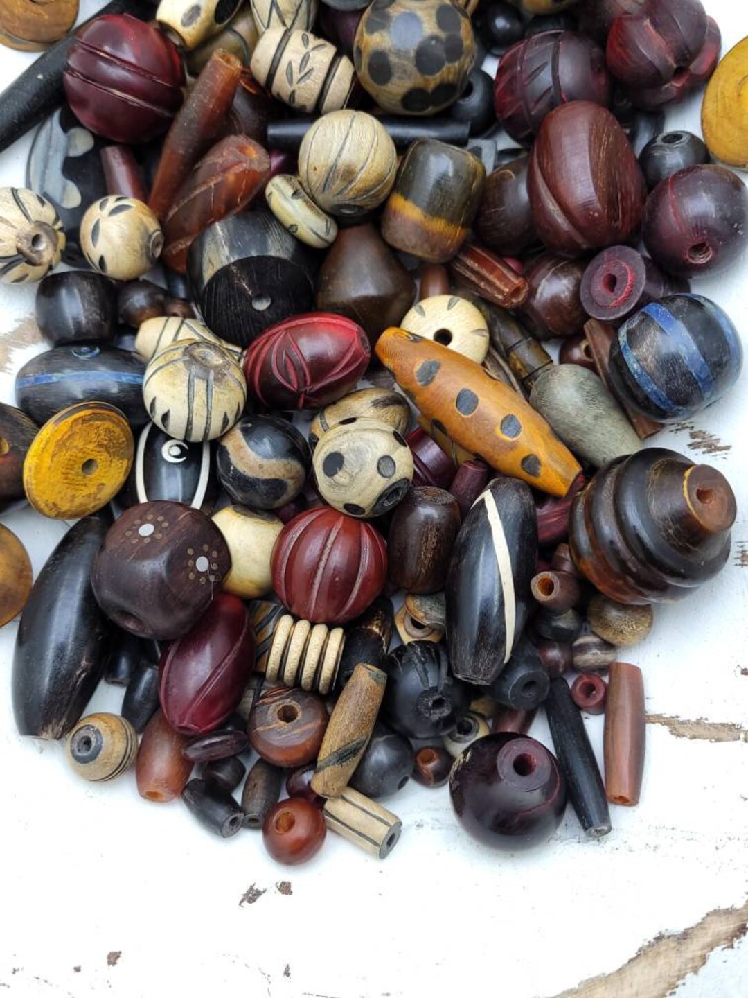 Buffalo Horn Beads, 50 Grams or 100 or 200grams, High Quality Natural ...