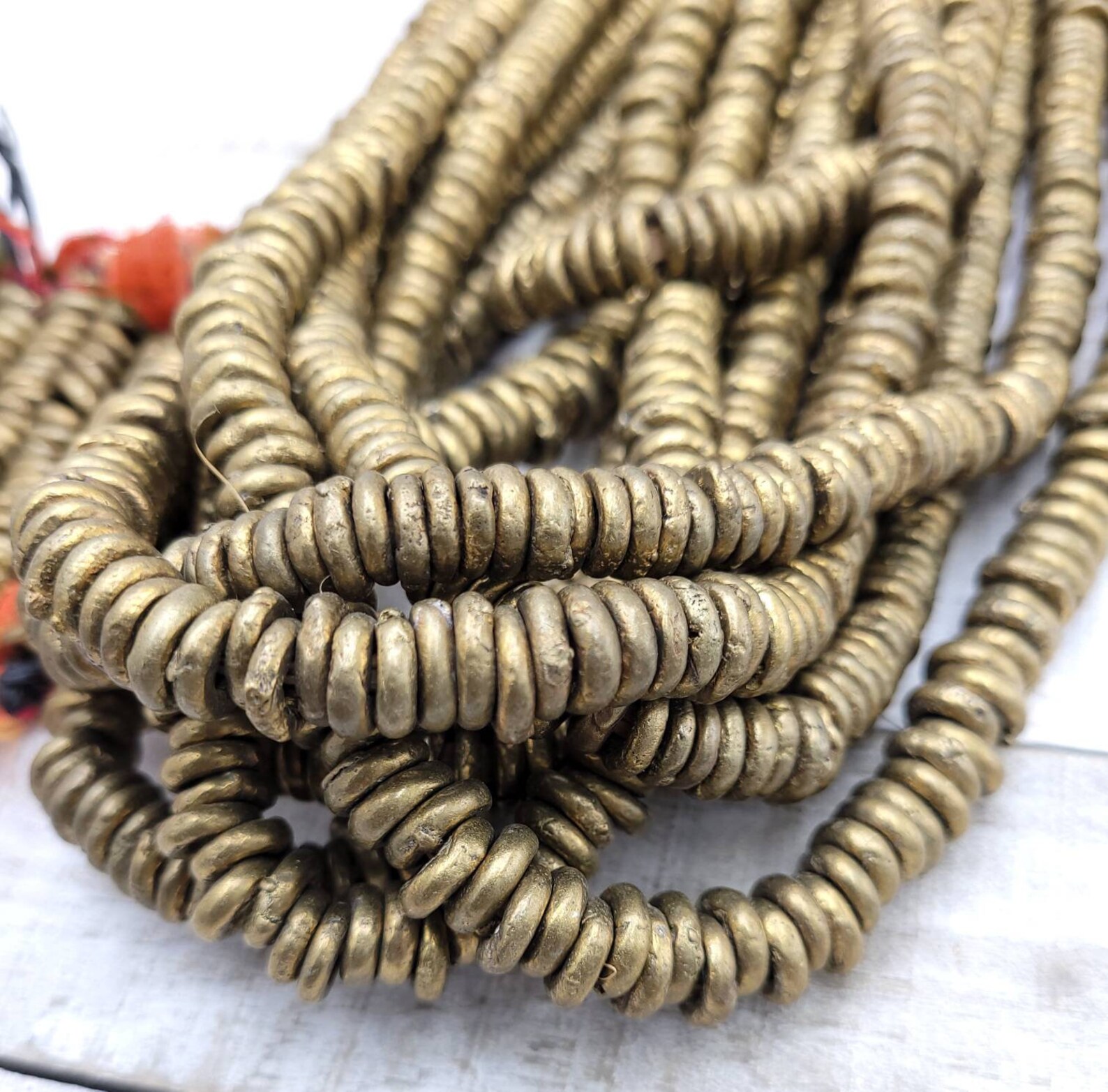 Beautiful Rustic African Brass Beads 9-11mm Choose Strand With - Etsy