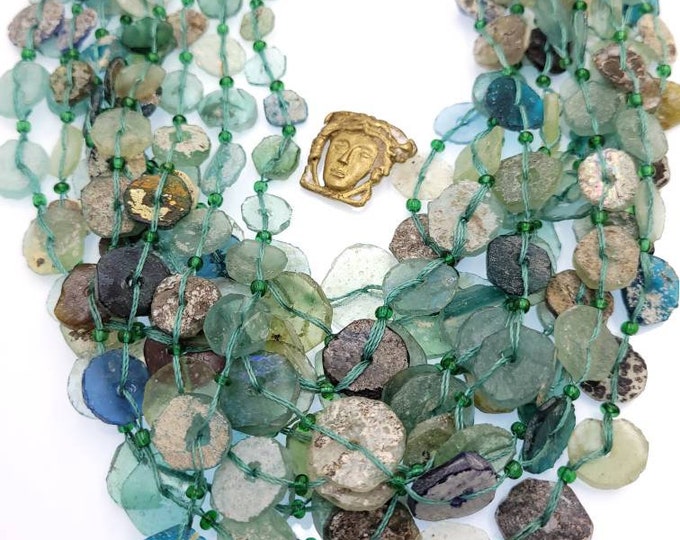 Roman Glass Beads 14-15" From Ancient Rome Lots of Patina the Glass ...