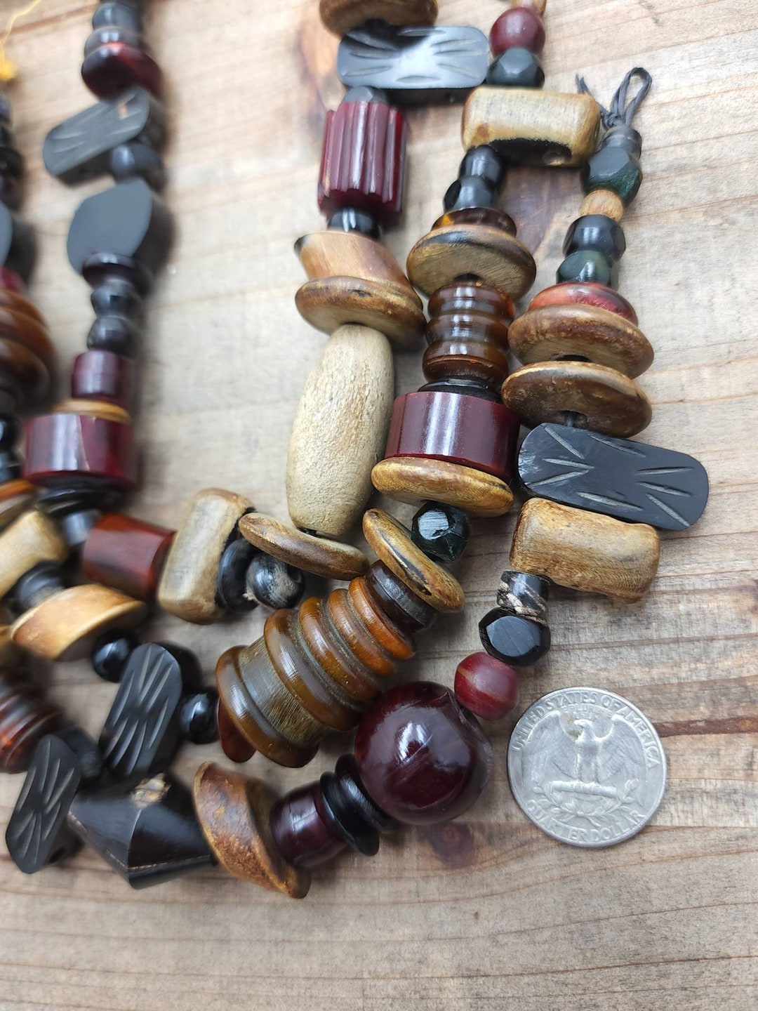 Beautiful Large Horn Beads / Strand 12" Inches 6-38mm×9-30mm / Hand ...