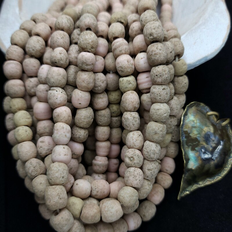 Indonesian Beads in Pink - Etsy