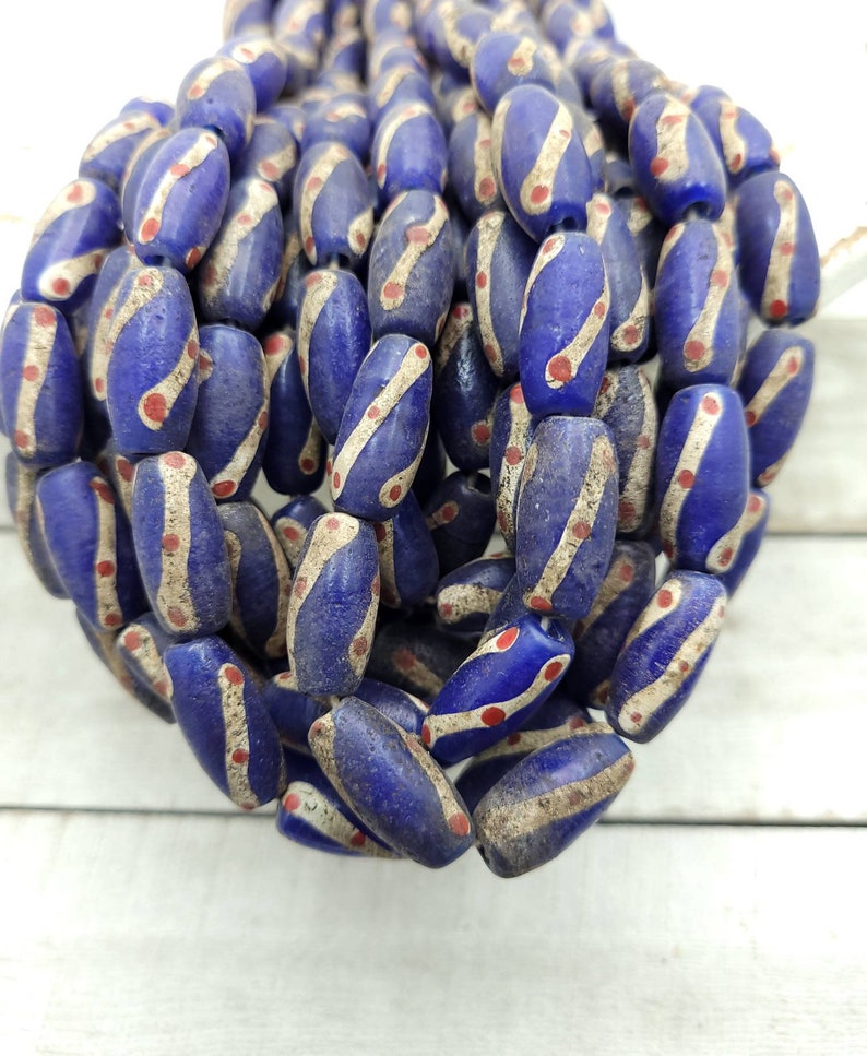 Old Accent Glass Beads Made by Thai Artisan Hands/ Indonesian | Etsy