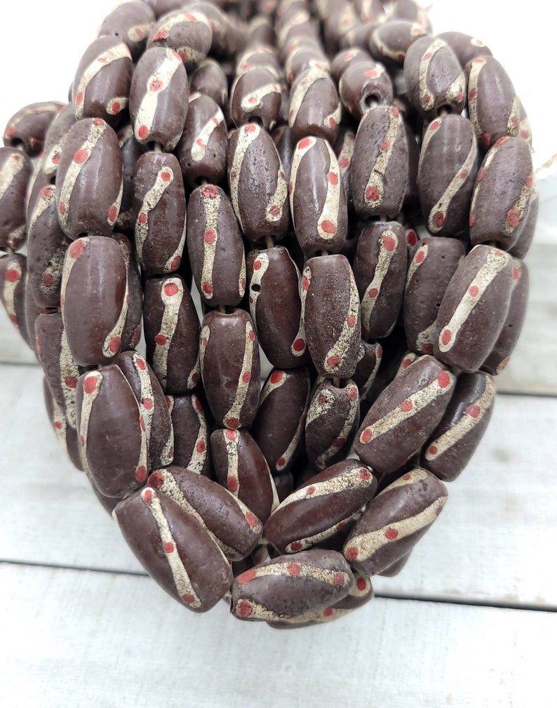 Old Accent Glass Beads Made by Thai Artisan Hands/ Indonesian - Etsy