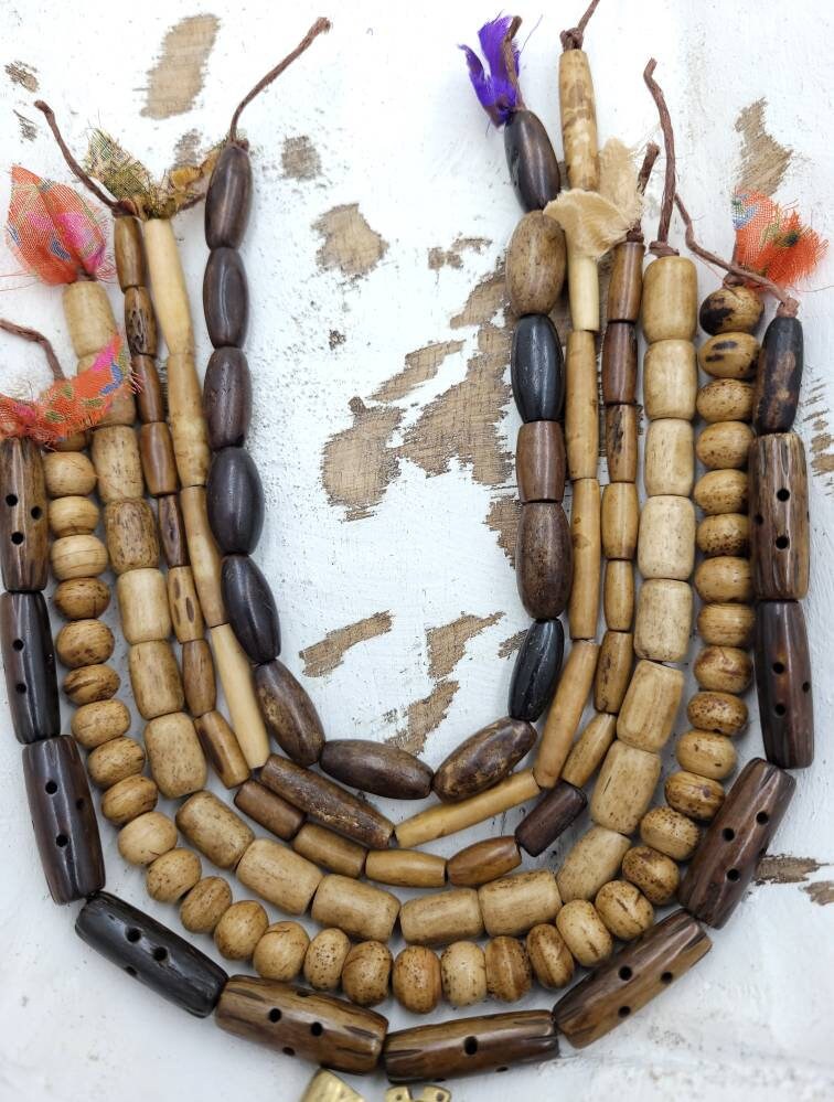 Wonderful Lot of Bone Beads Vintage / Tribal / Boho / Ethnic / - Etsy