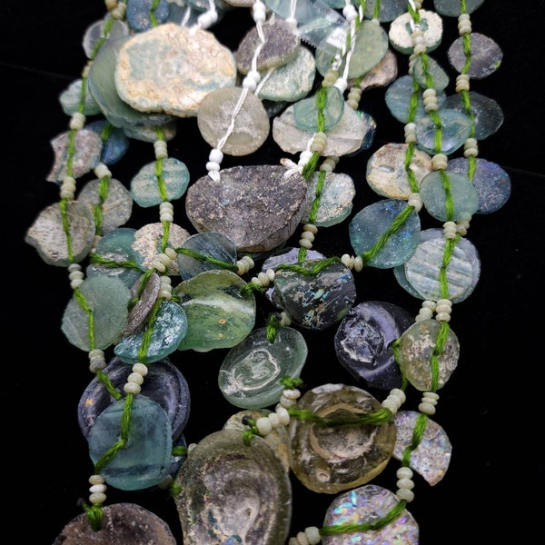 Roman Glass Necklace - Etsy