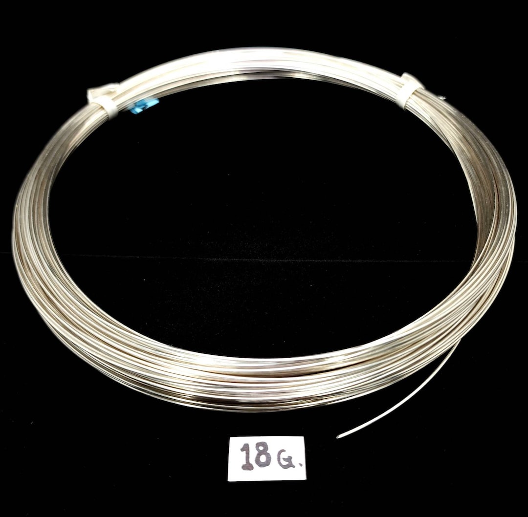925 Sterling Silver Round Wire / Soft Dead 18 Gauge / Price is for 3 ...