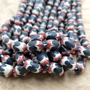 Vintage Thailand Chevron Beads 19mm X 10mm, Choose the Strand Length ...