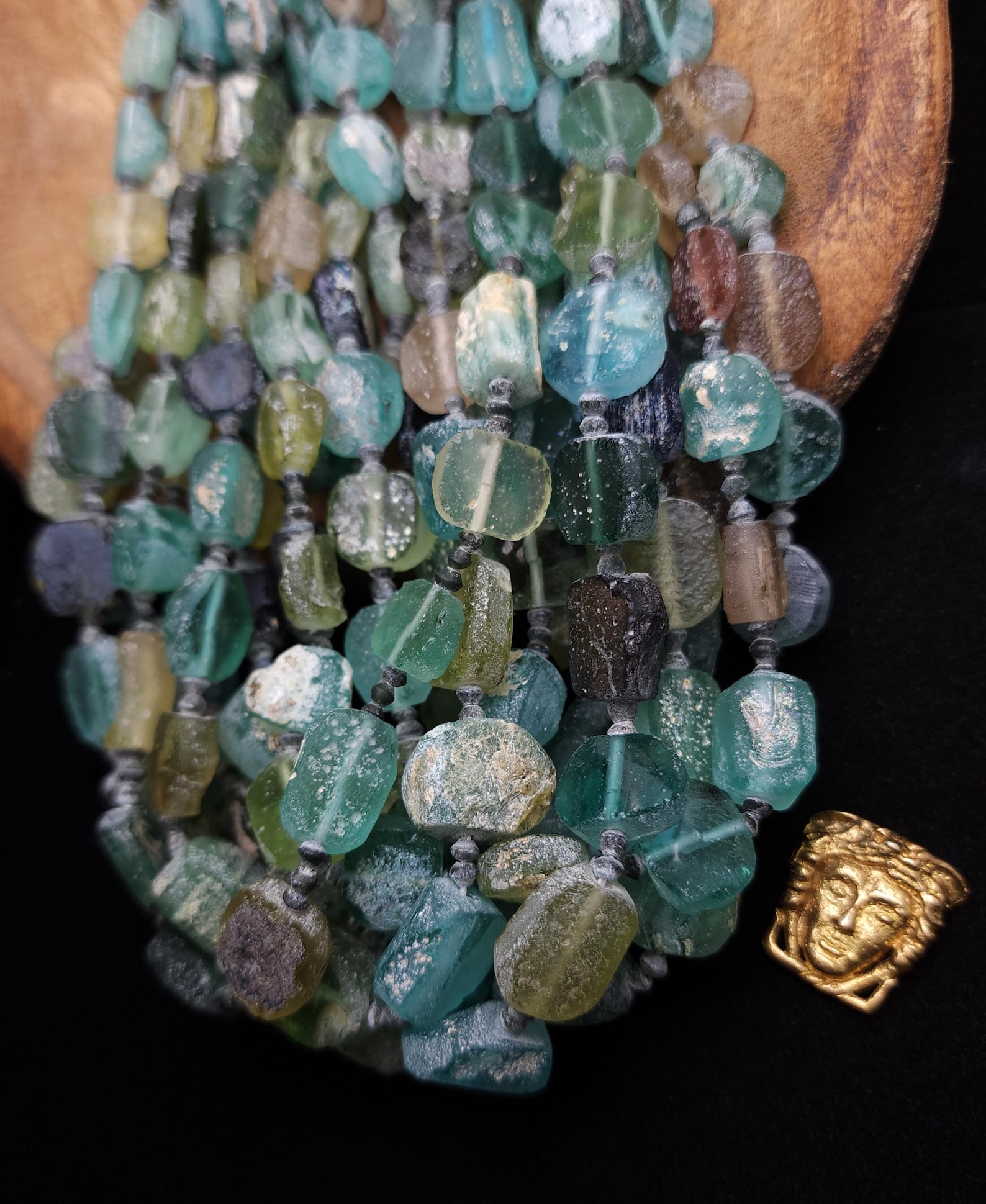 Unique Roman Glass Strand 15" Inches Long 10-18mm, Very Old Glass From ...