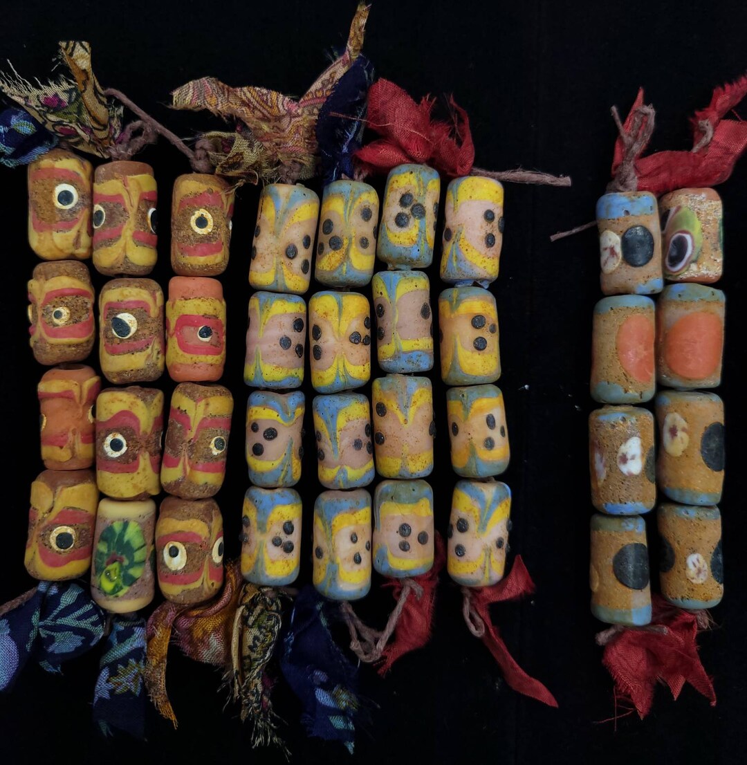 Beautiful Old Beads Handmade in the 90's From Thailand Lot of 4 Beads ...