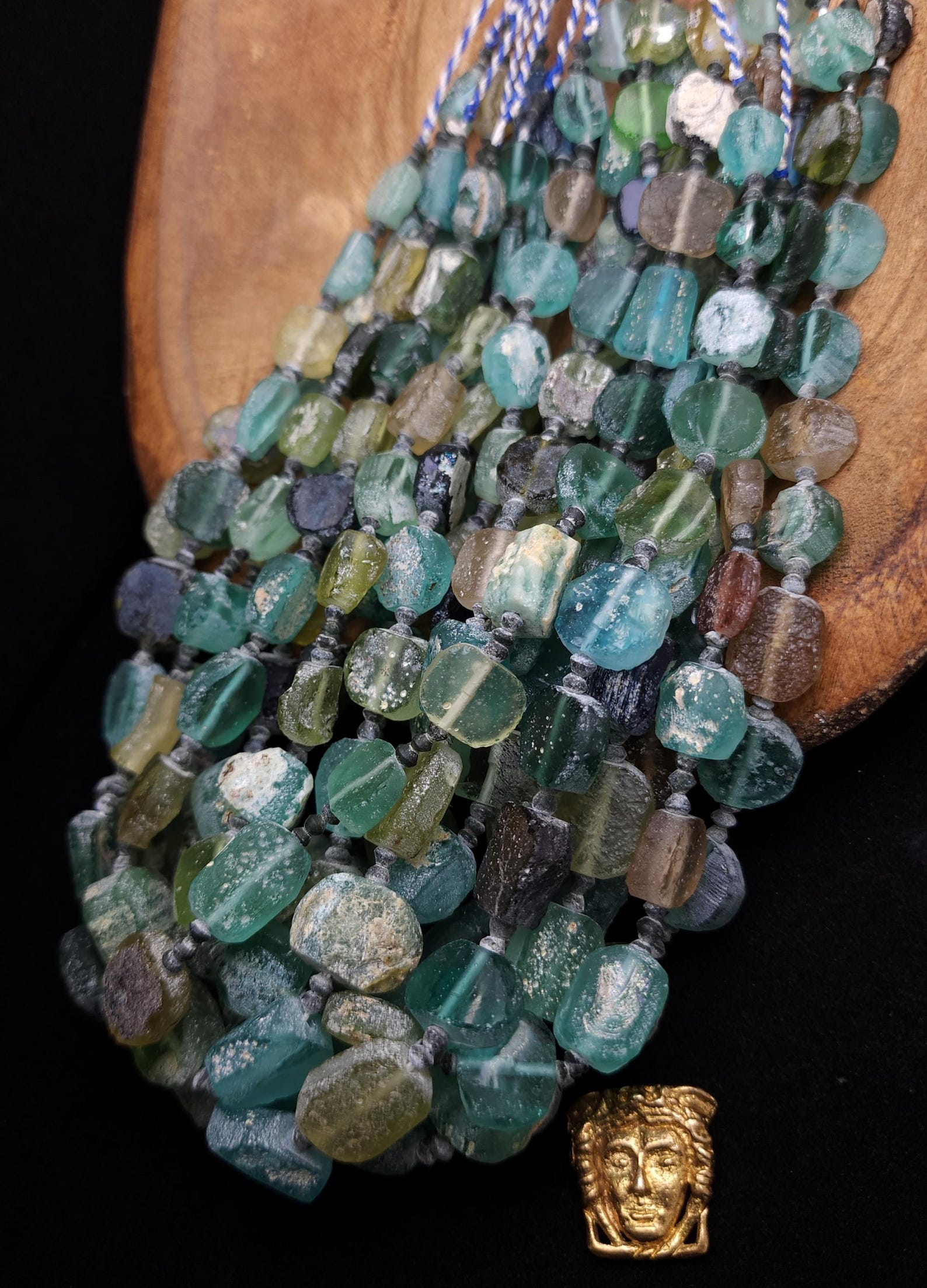 Unique Roman Glass Strand 15" Inches Long 10-18mm, Very Old Glass From ...