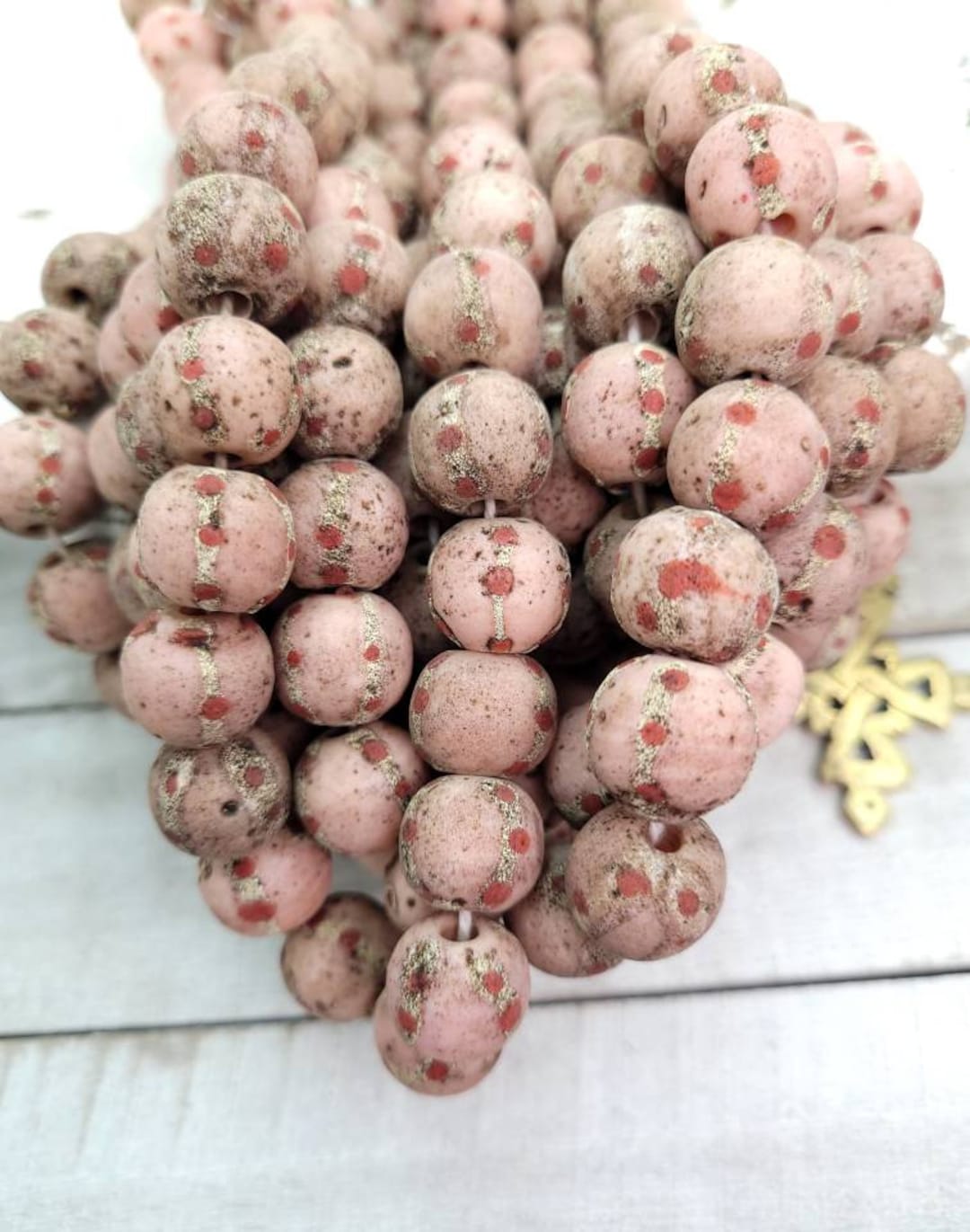 Wow Beautiful Handmade Rustic Accent Beads From Thailand 13-14mmx13 ...