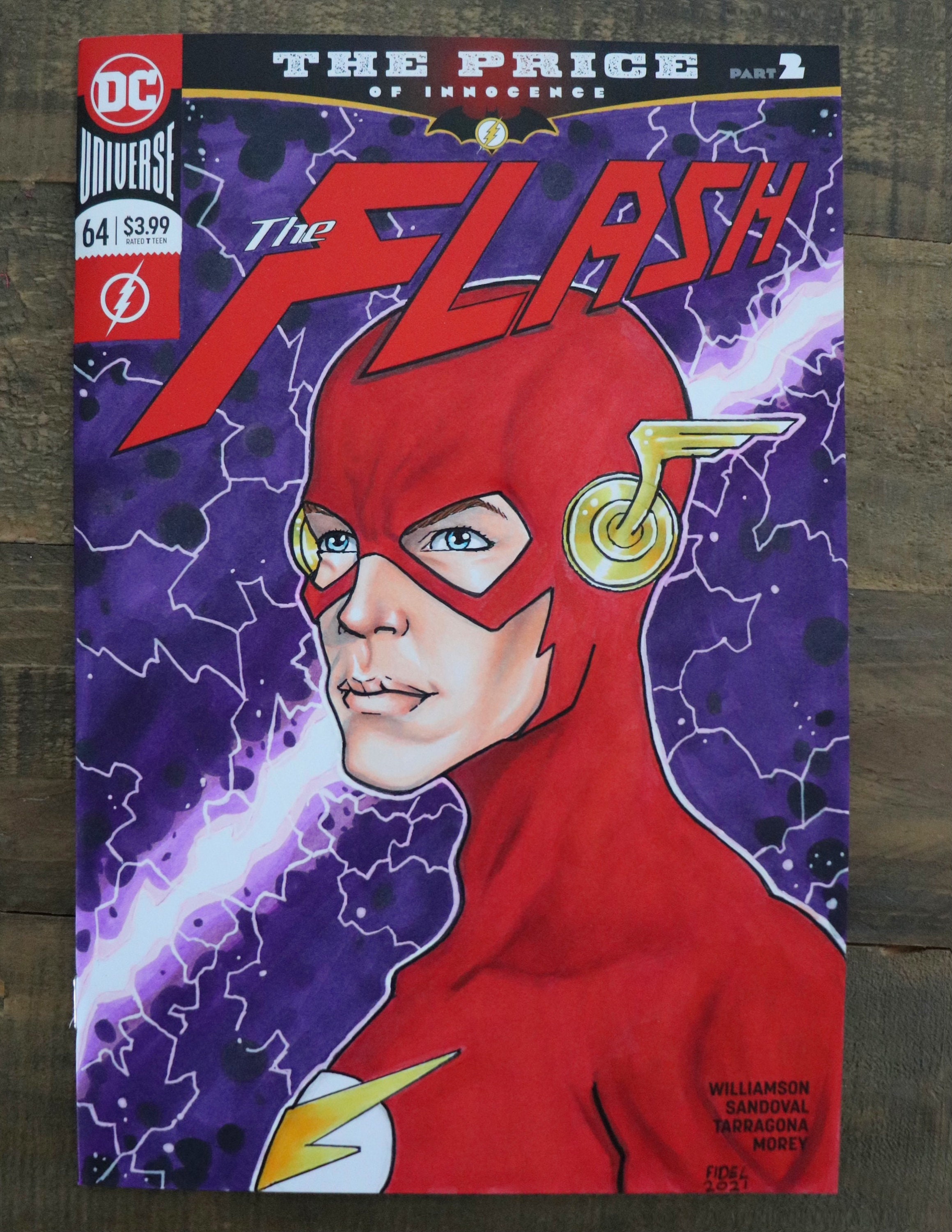 Original Custom Blank Sketch Cover Artwork DC Comics Marvel Comics ...