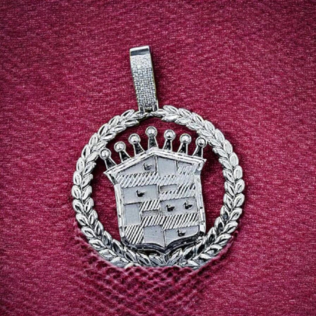 Cadillac Necklace Pendant for Men, Personalized Your Name With Cadillac ...