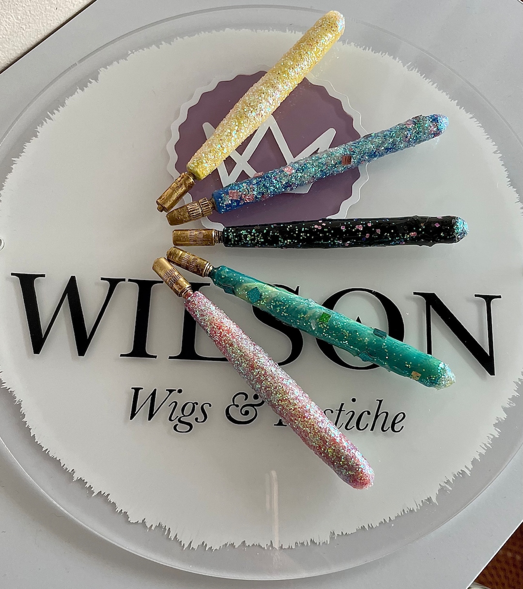 Customized Knotting Hook Holder Hand Painted, Ventilating, Glitter, Wig ...
