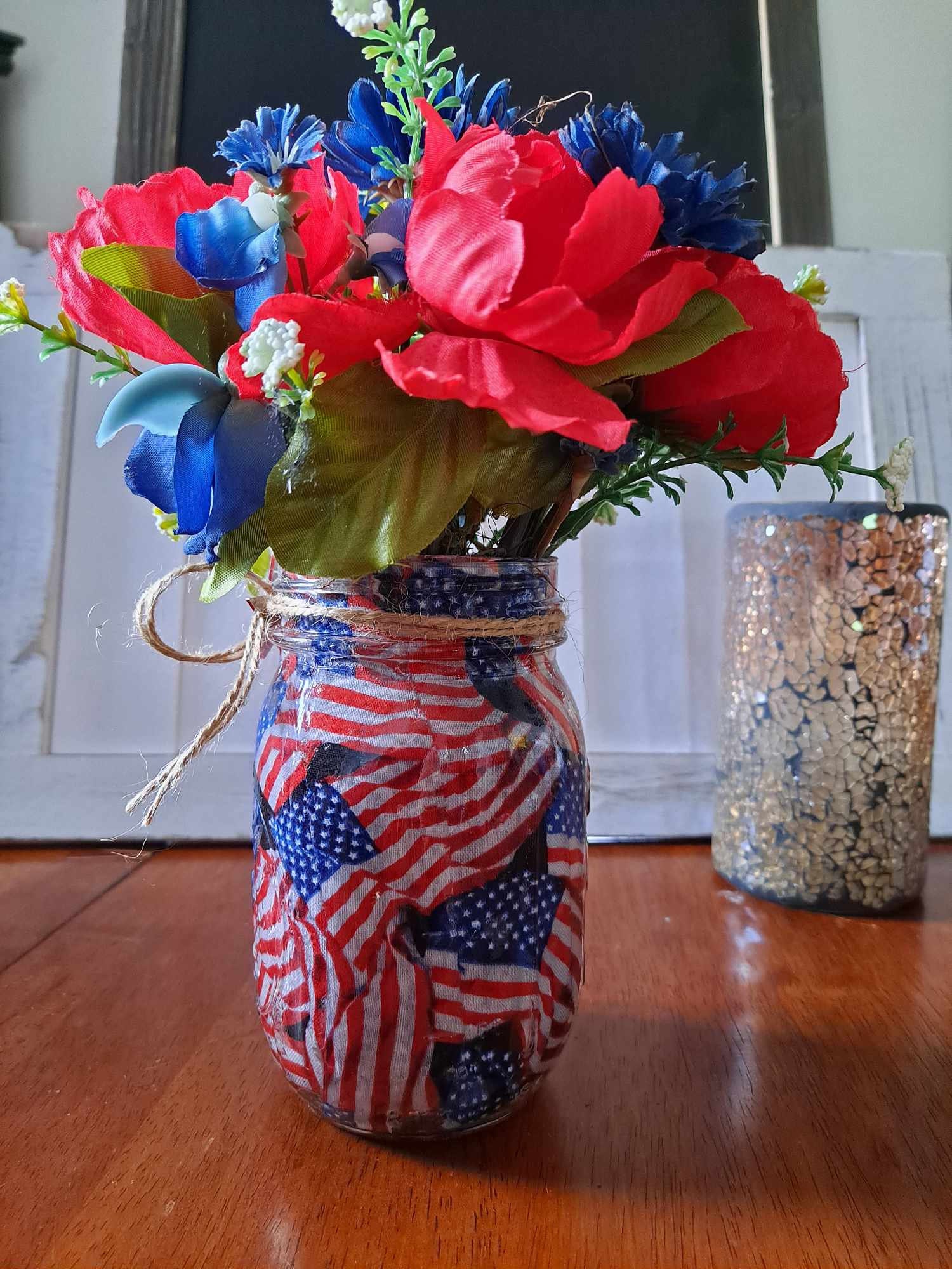 Mason Jar American Flag - Etsy