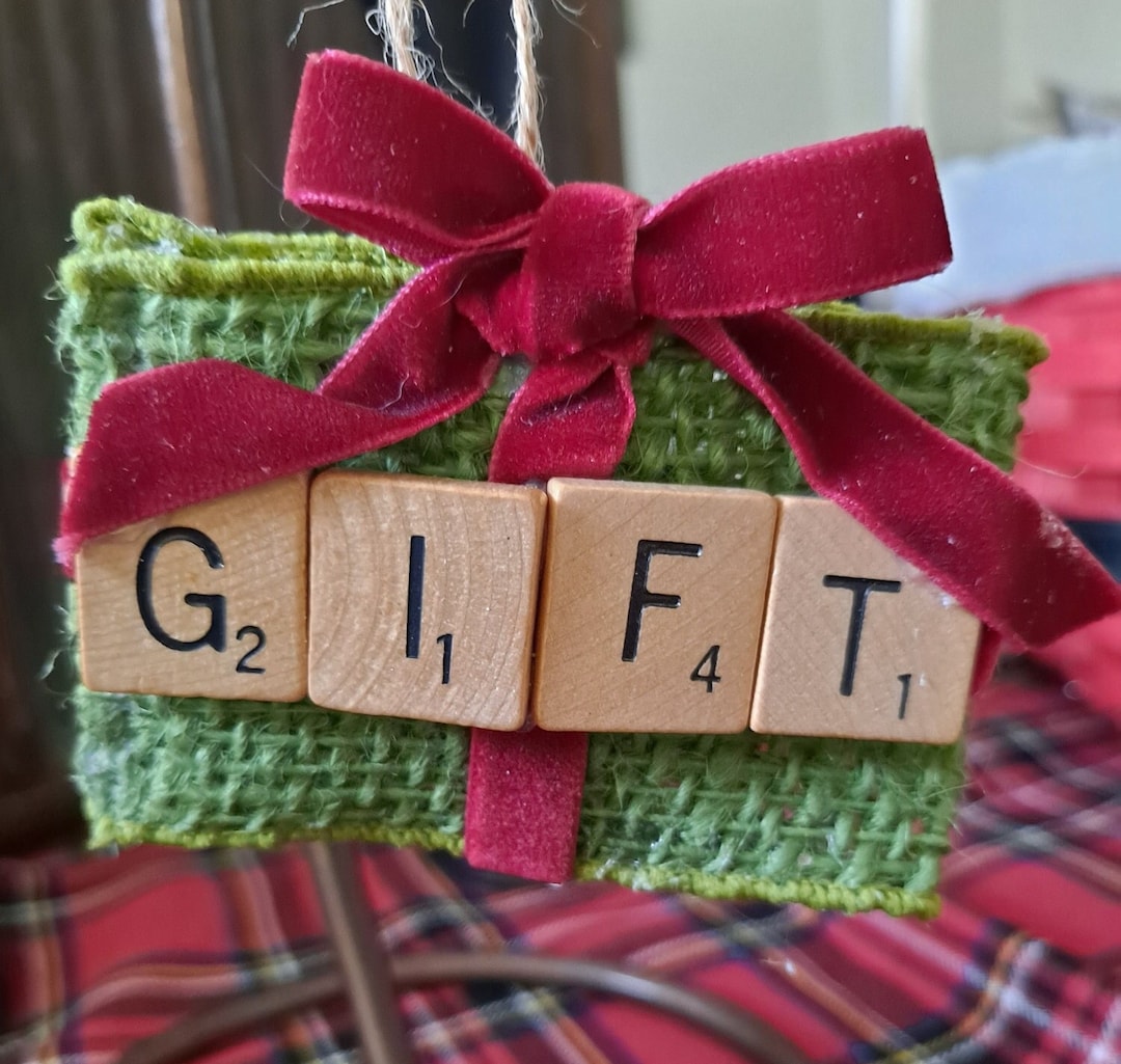 Scrabble Tree Ornaments - Etsy