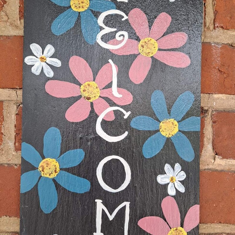 Slate Welcome Sign - Etsy