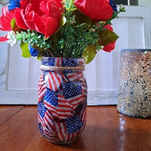 Mason Jar American Flag - Etsy