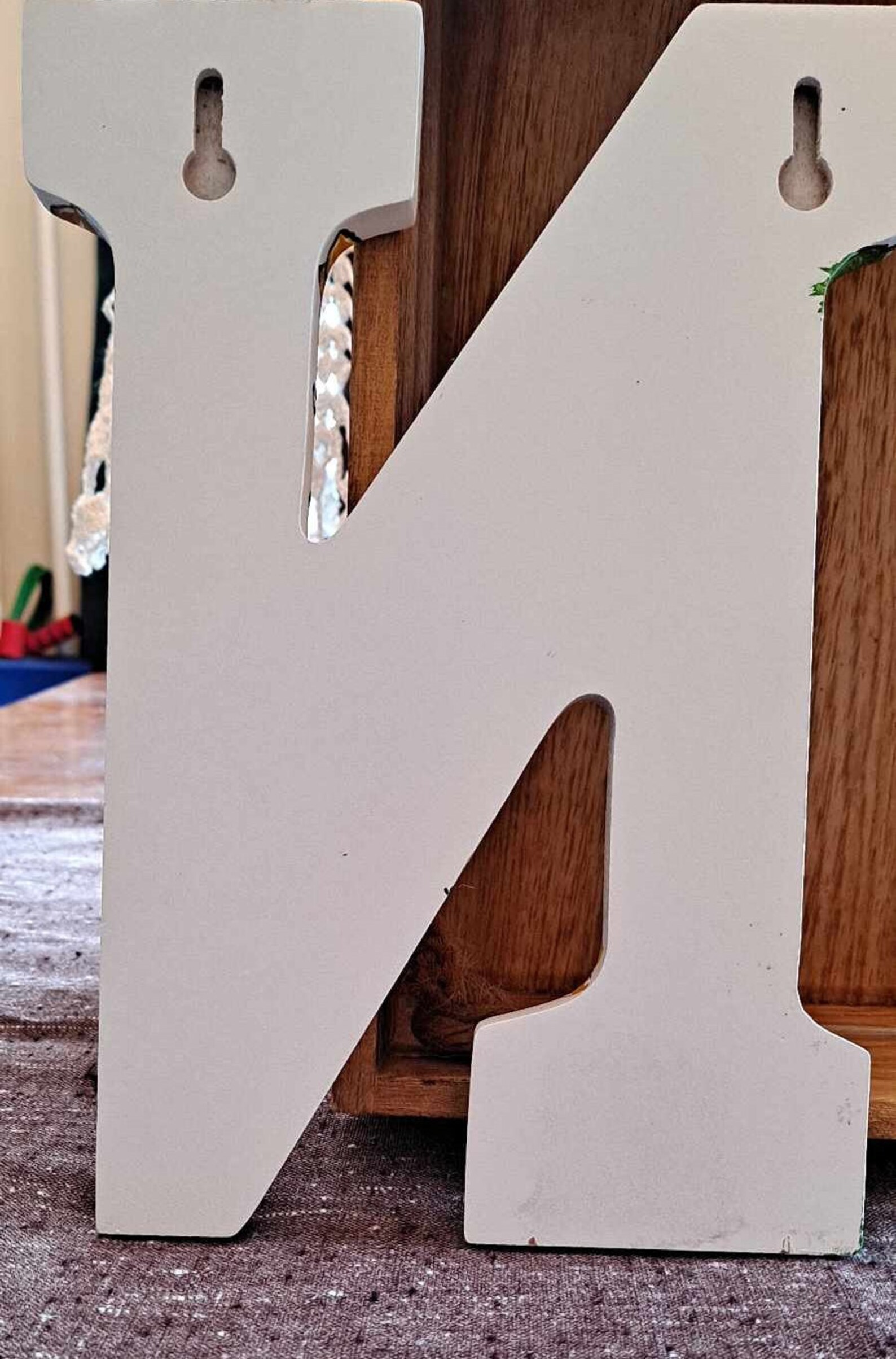 Hand Painted Wood Wall Hanging Letter N "sunflowers" - Etsy