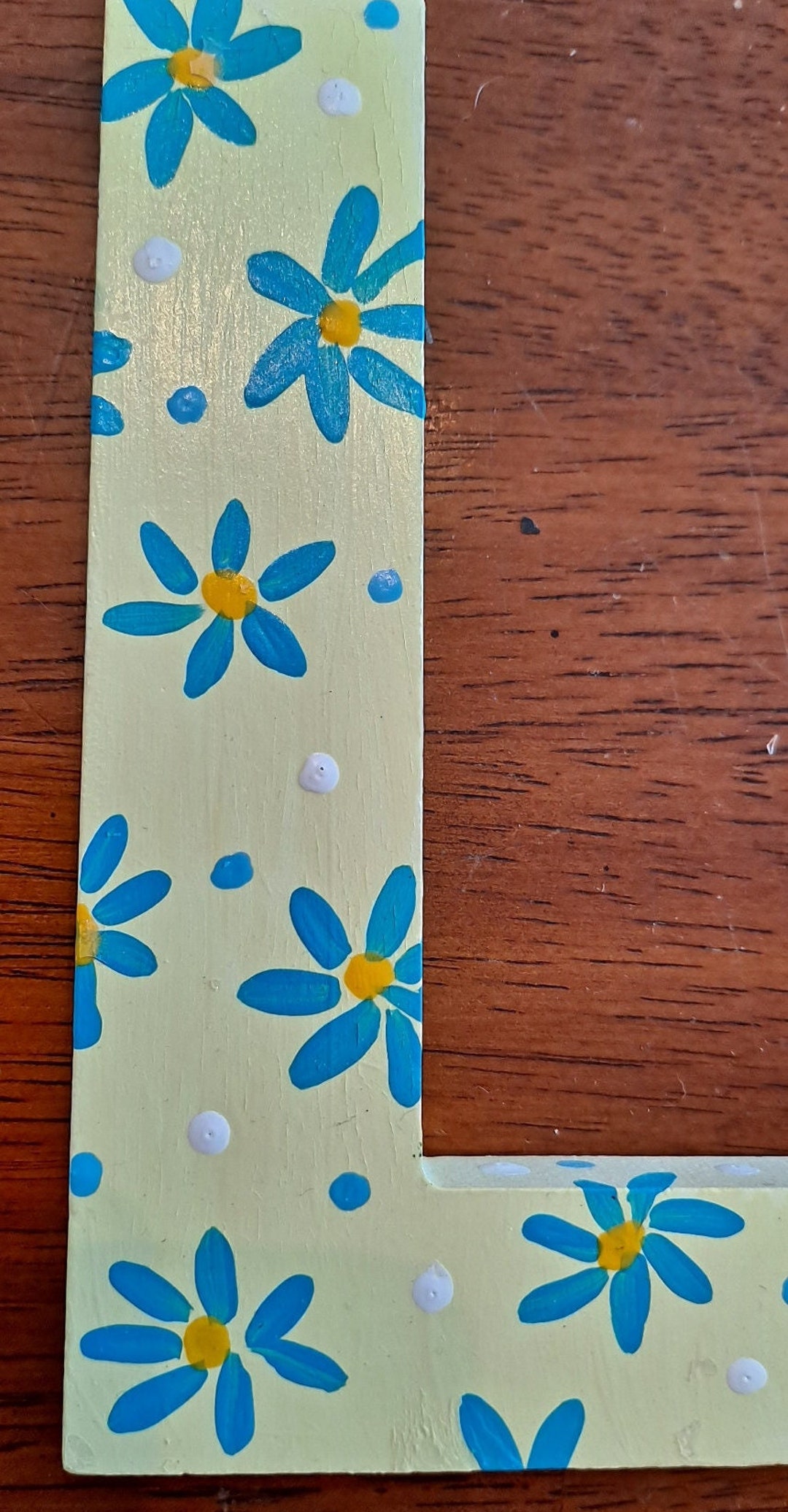 Hand Painted Wood Letter "l" - Etsy