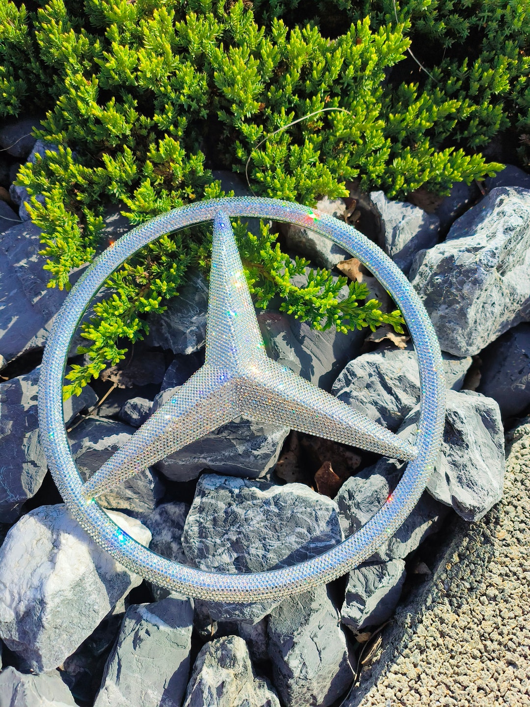 Original OEM Mercedes Benz Logo Front Grille Emblem Batch Star With ...