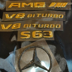 Original OEM | Mercedes Benz Logo V8 Biturbo Set Writing Refined With ...