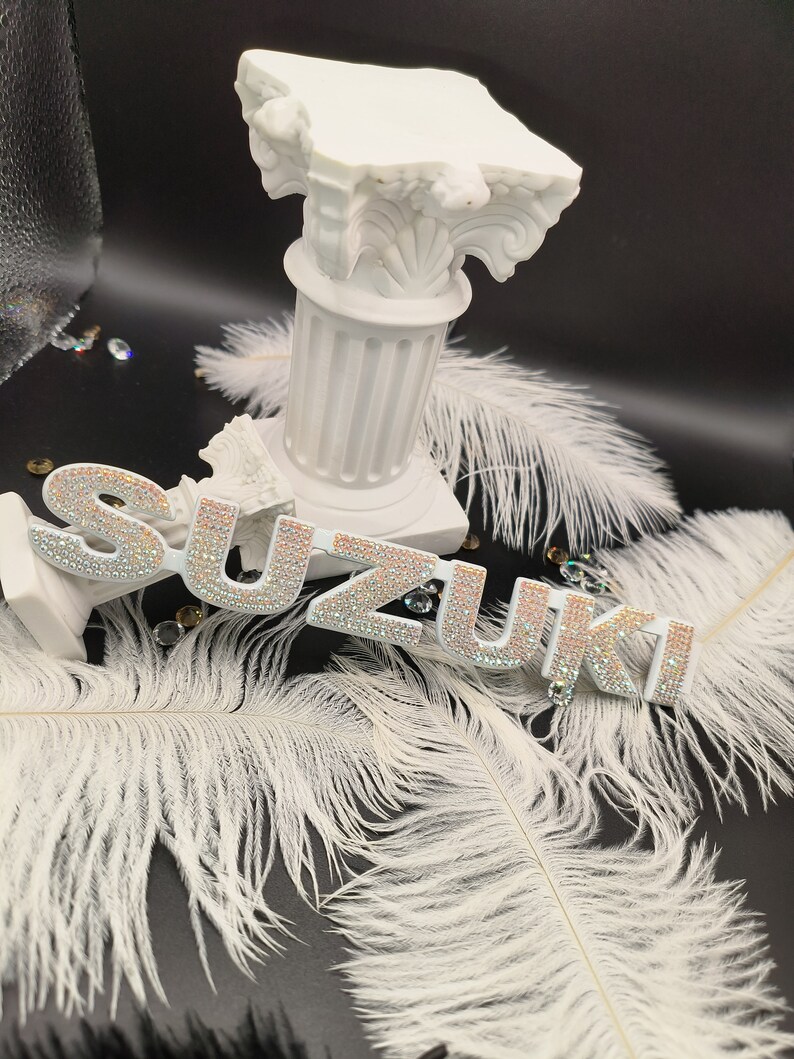 Original OEM | Suzuki Logo Writing Emblem Badge With Original Preciosa ...
