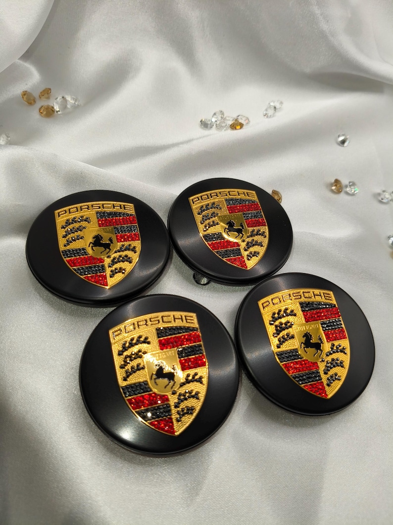 Original Oem | Porsche 911 Turbo Wheel Center Caps Logo Emblem Batch ...
