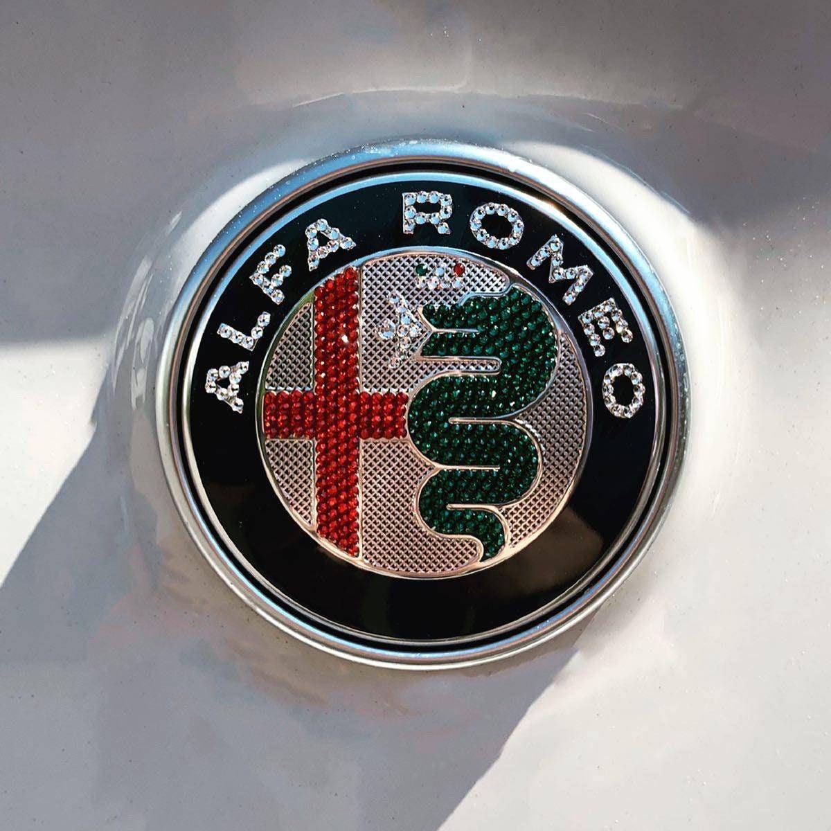 Original OEM Alfa Romeo Batch Logo Emblem Set Frontrear Refined With ...