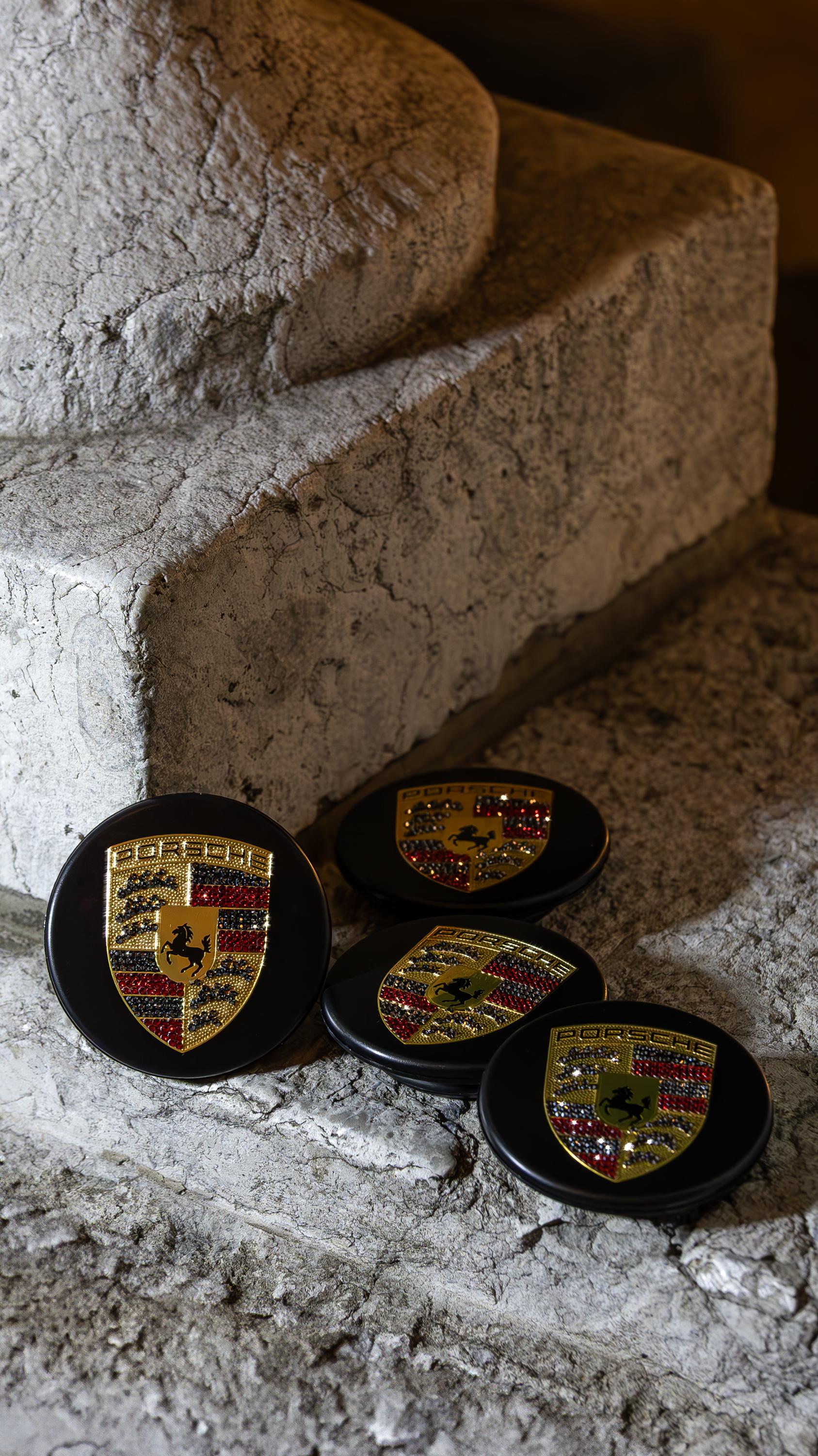 Original Oem | Porsche 911 Turbo Wheel Center Caps Logo Emblem Batch ...