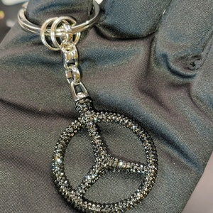 Original OEM Mercedes Benz Keychain Keyring Logo Star Emblem Batch ...