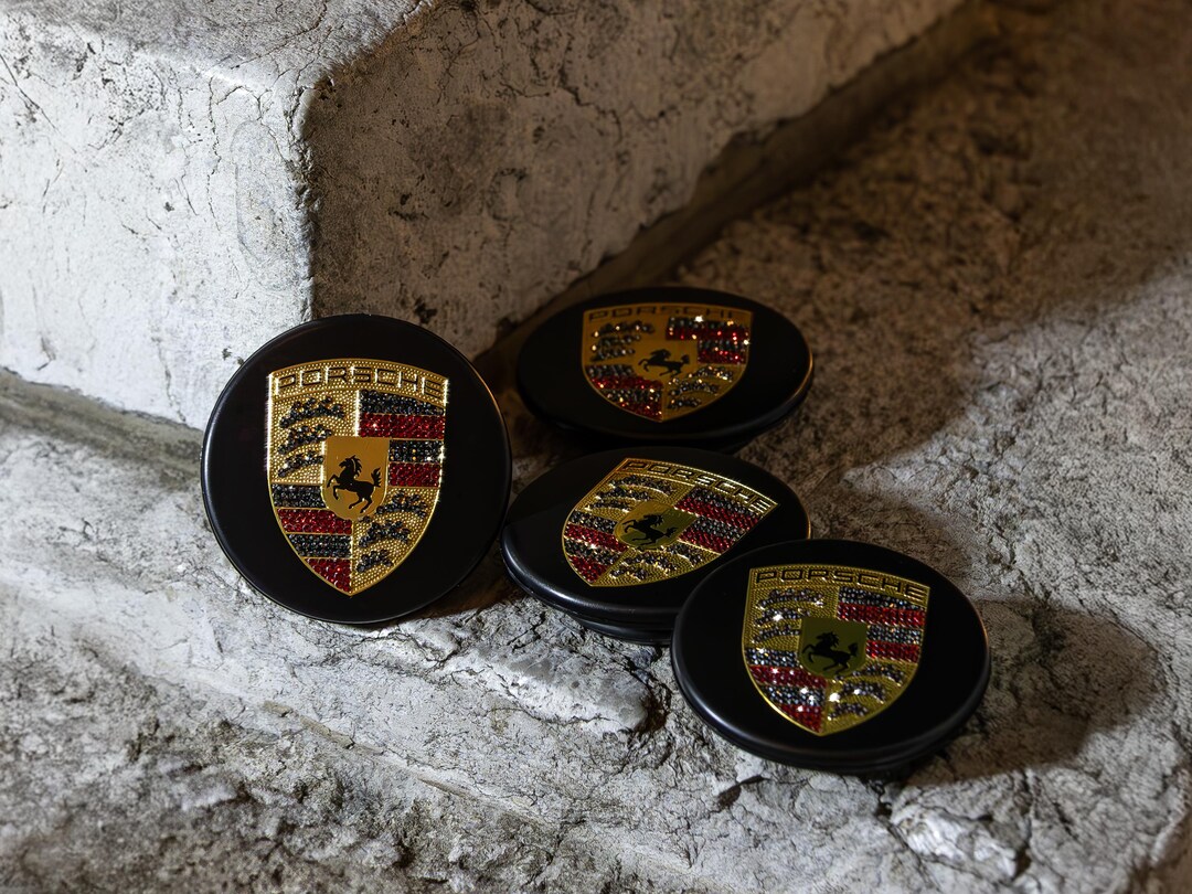 Original OEM | Porsche 911 Turbo Wheel Center Caps Logo Emblem Batch ...