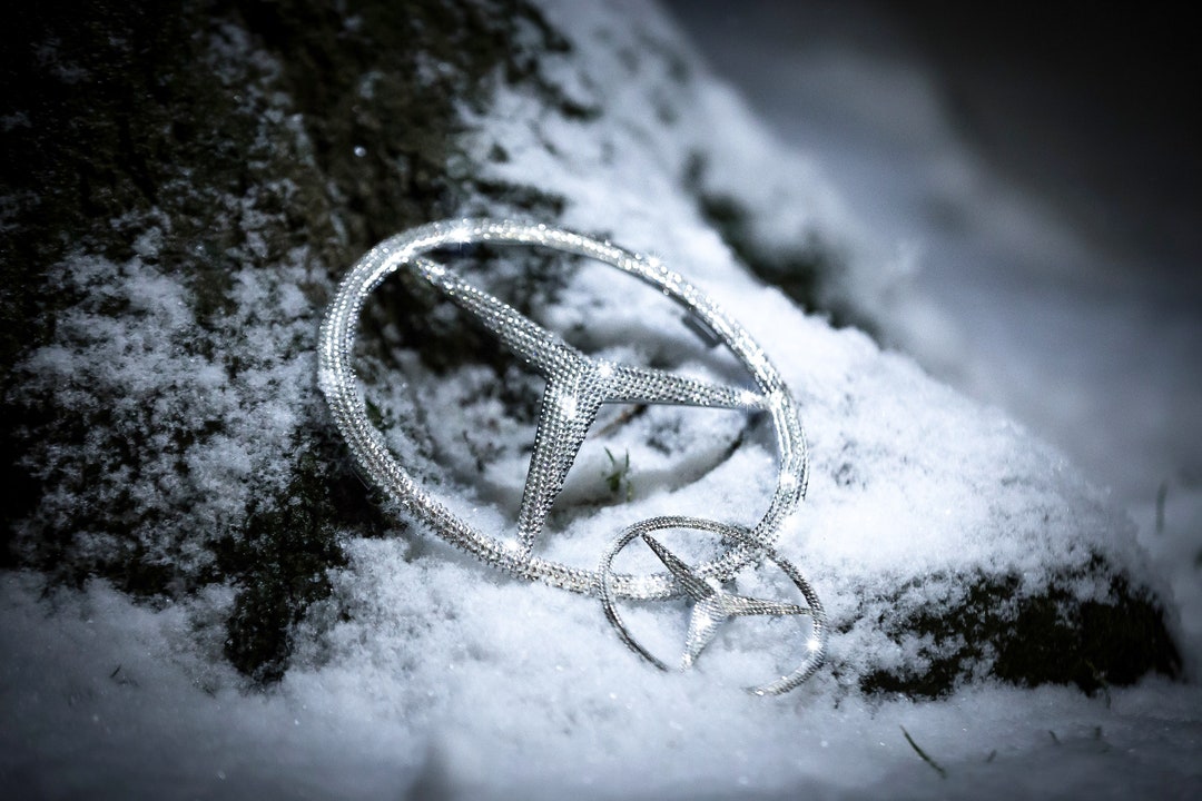 Original OEM | Mercedes Benz Logo 2 Set Front Grille+ Rear Trunk Emblem ...