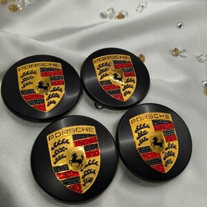 Original Oem | Porsche 911 Turbo Wheel Center Caps Logo Emblem Batch ...