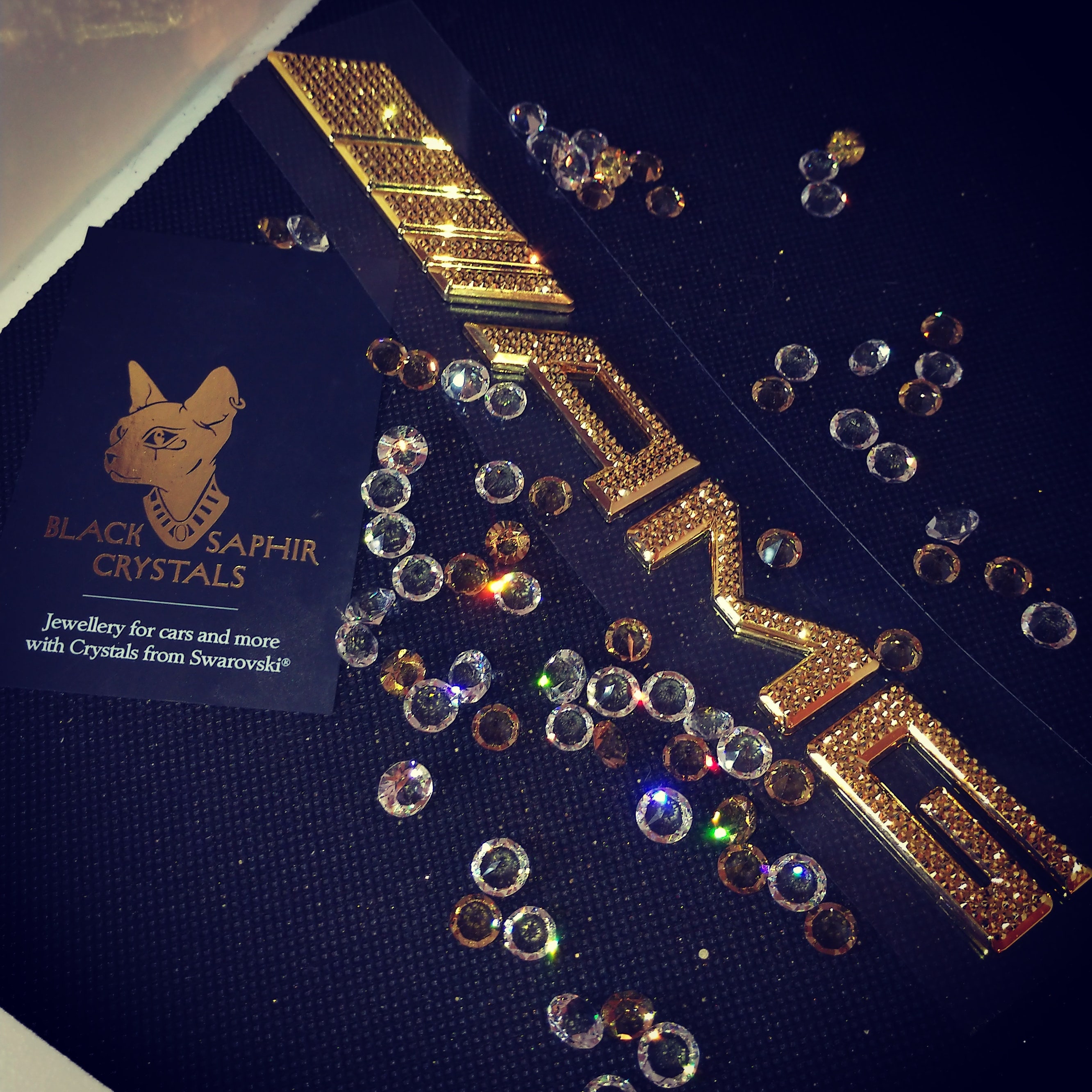 Original OEM Mercedes Benz Logo AMG Writing Refined With 24k Gold ...