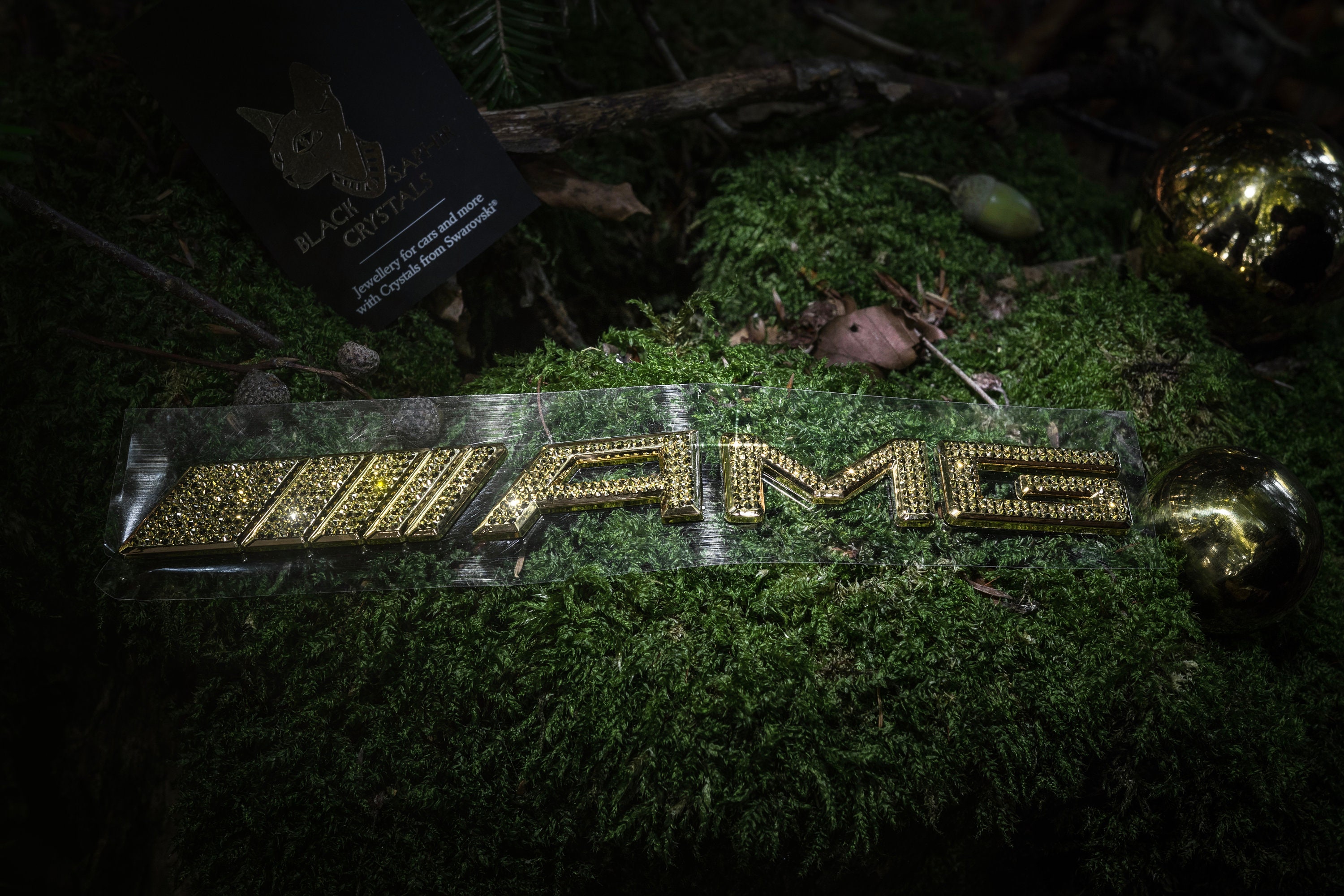 Original OEM Mercedes Benz Logo AMG Writing Refined With 24k Gold ...